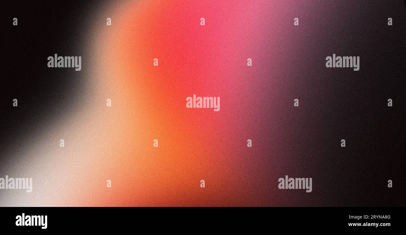Color gradient dark grainy background, red orange white vibrant ...