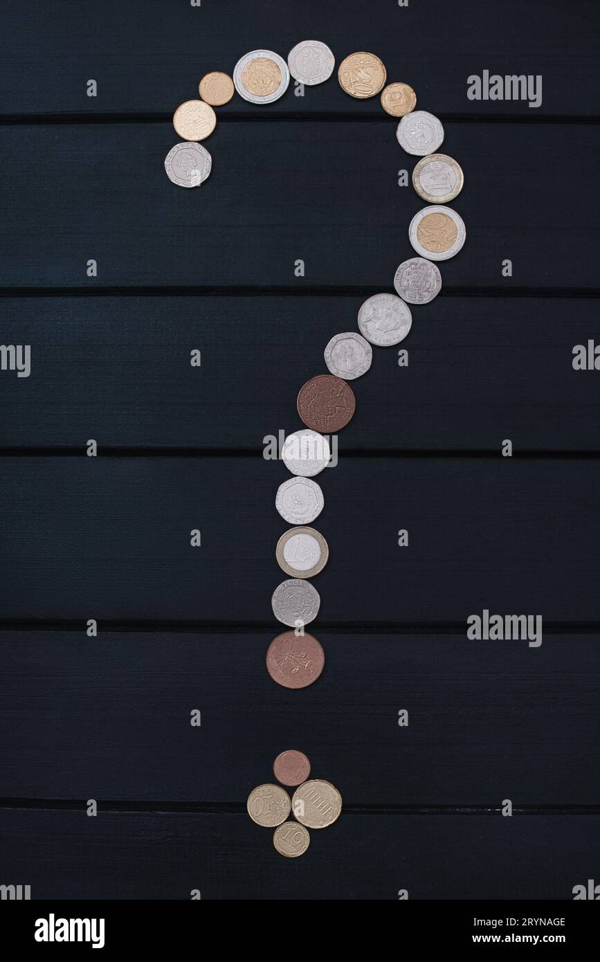 Money question mark hi-res stock photography and images - Alamy