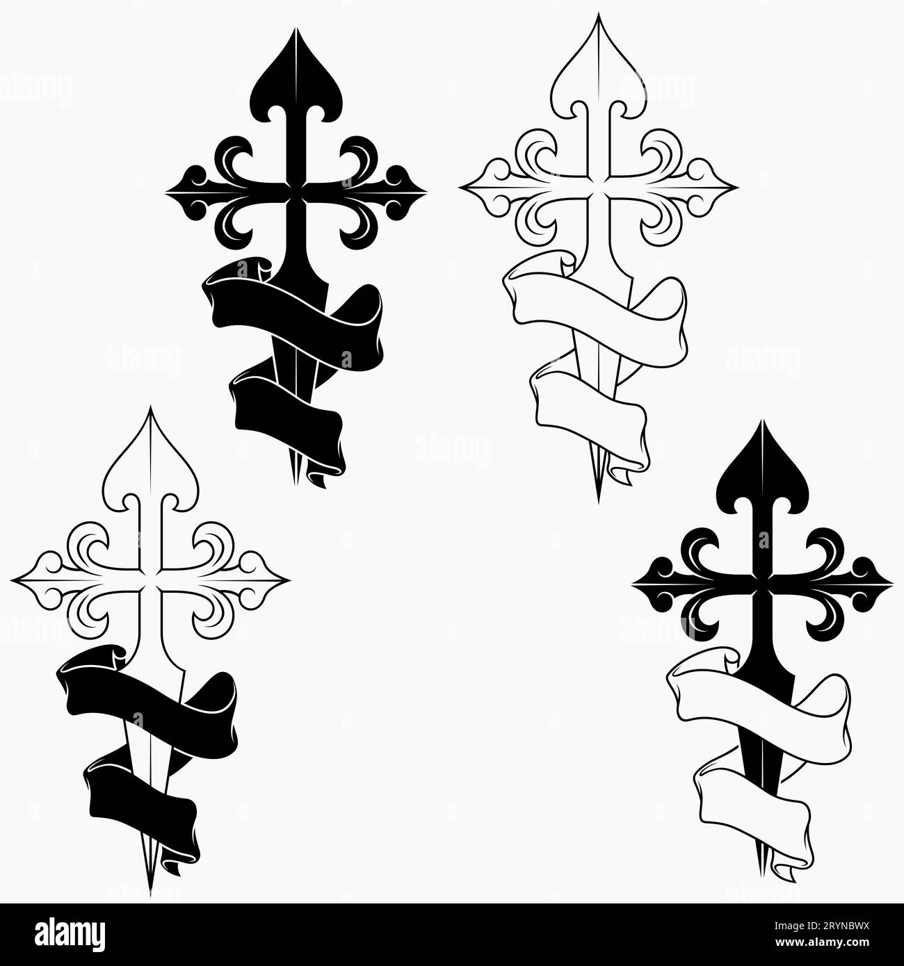 Vector design of christian symbology of the apostle santiago, santiago ...