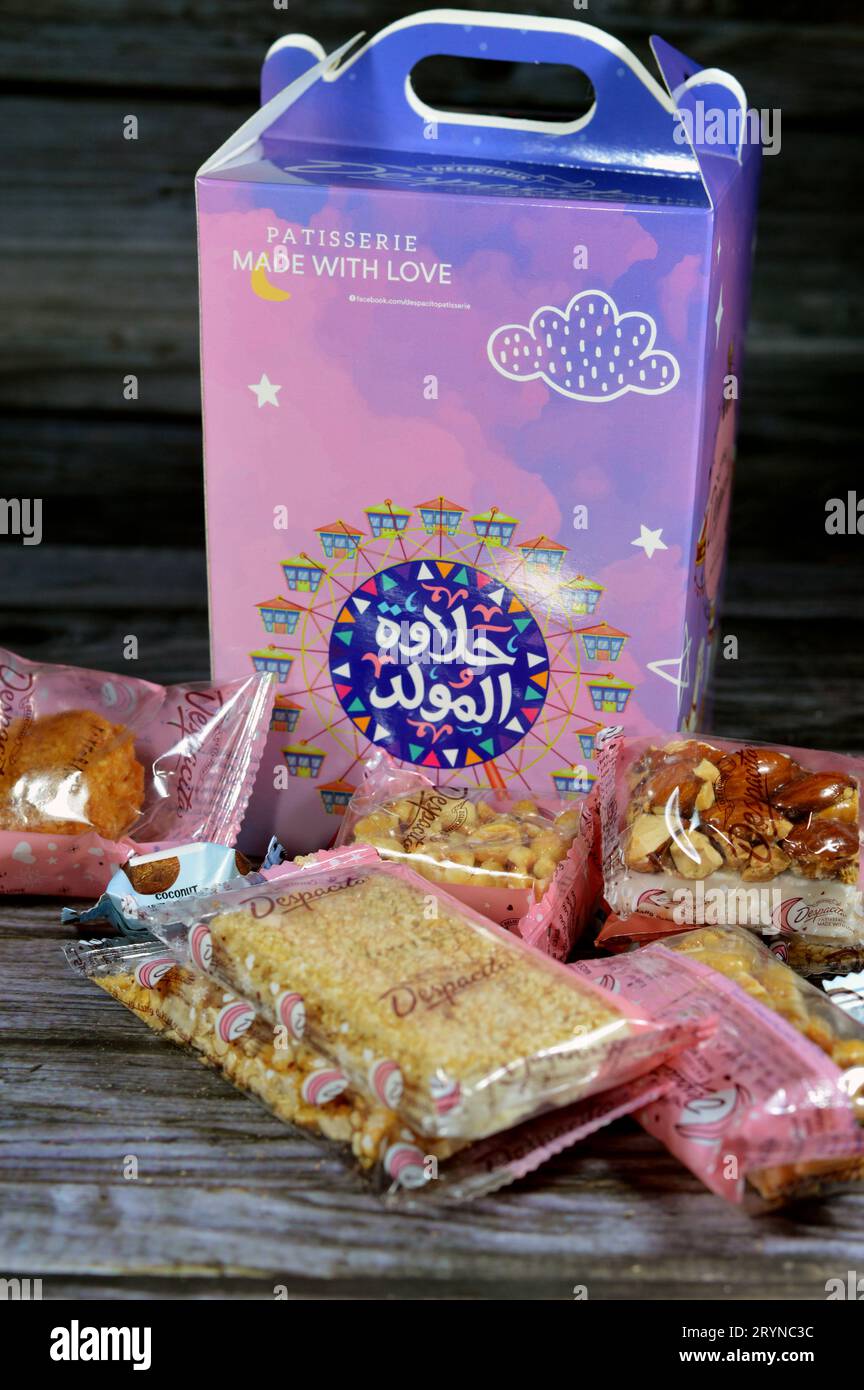 Cairo, Egypt, September 27 2023: Despacito Patisserie collection of ...