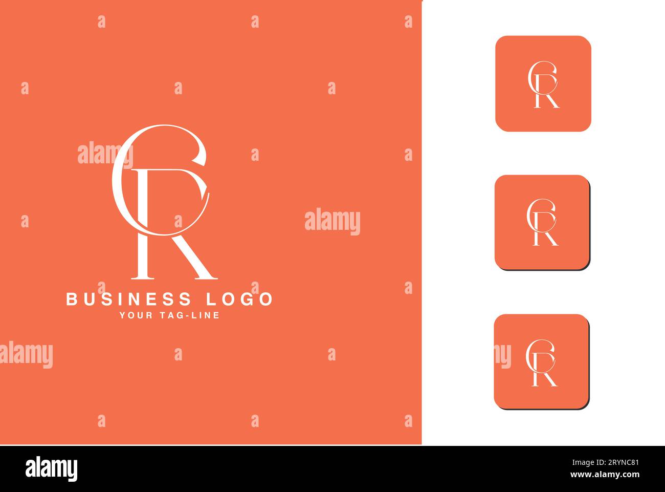 CR, RC, Abstract Letters Logo Monogram Stock Vector Image & Art - Alamy