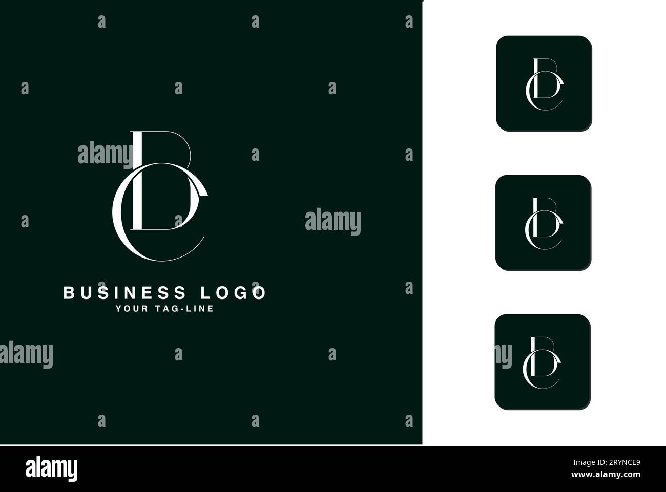 B c monogram hi-res stock photography and images - Alamy