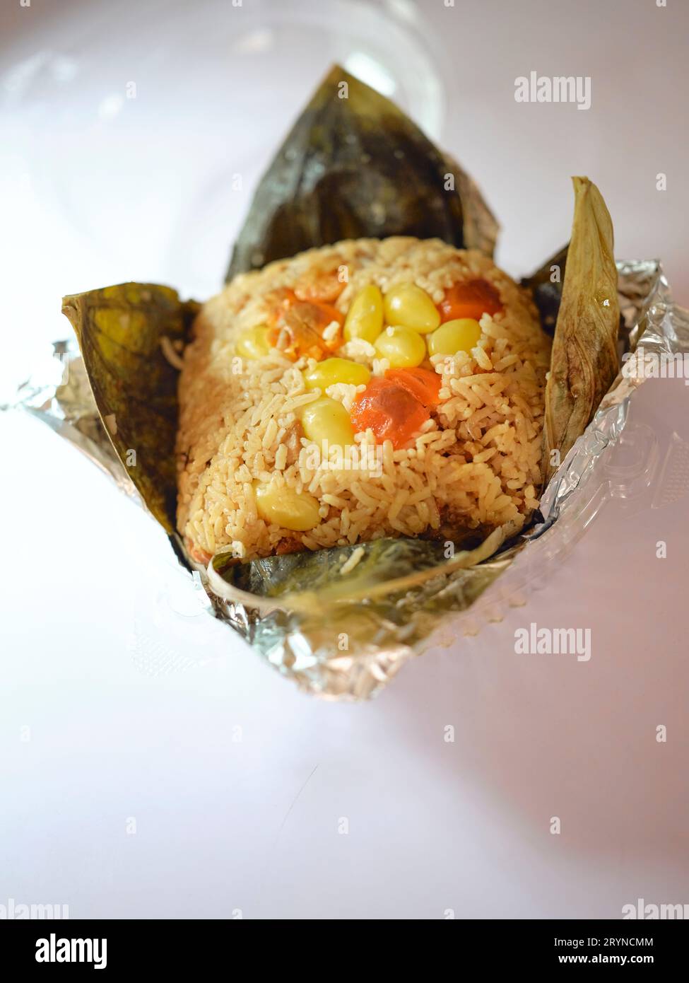 THAI FOOD , Steamed Glutinous Rice with Wrapped in Lotus Leaf Stock ...