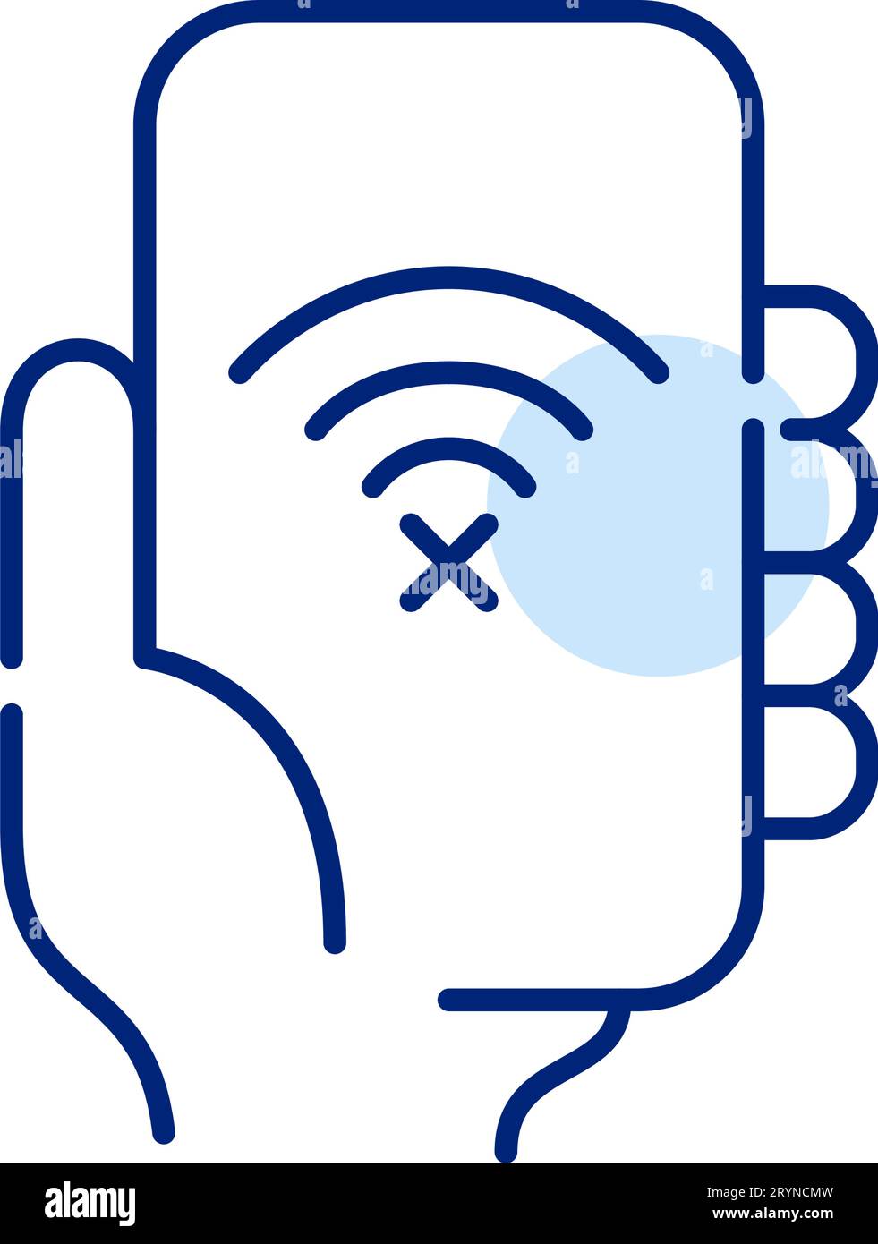 Mobile phone no reception Stock Vector Images - Alamy