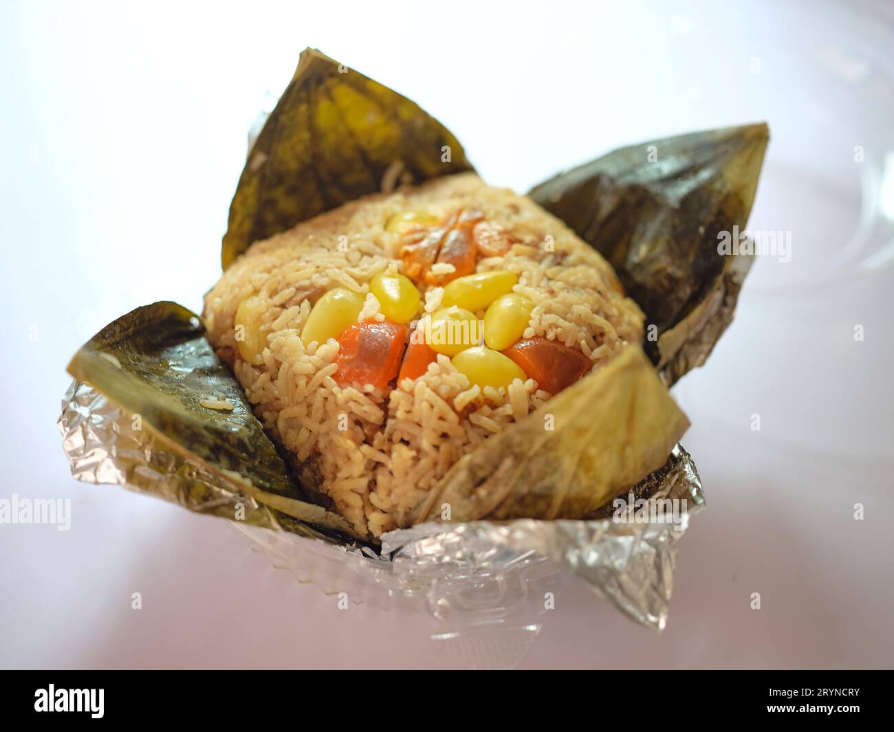 THAI FOOD , Steamed Glutinous Rice with Wrapped in Lotus Leaf Stock ...