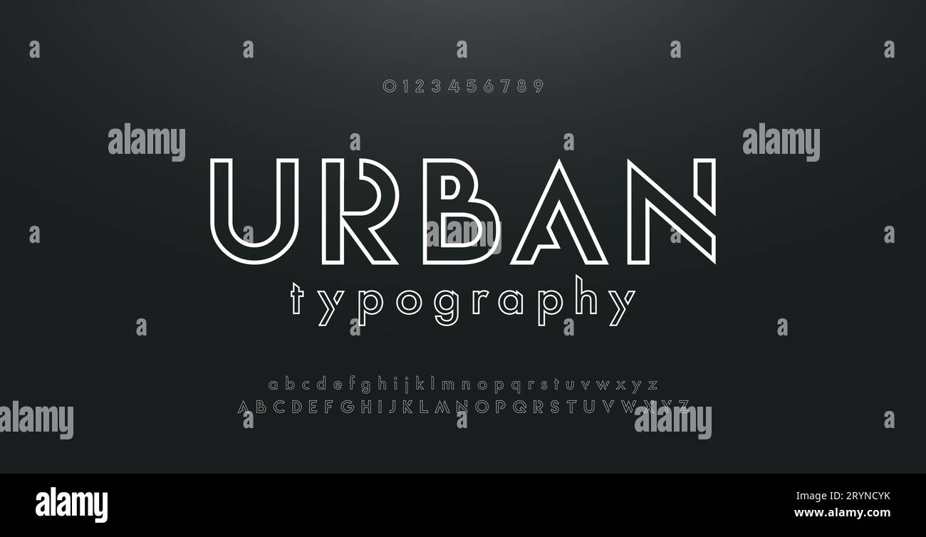 Modern Fonts Alphabet