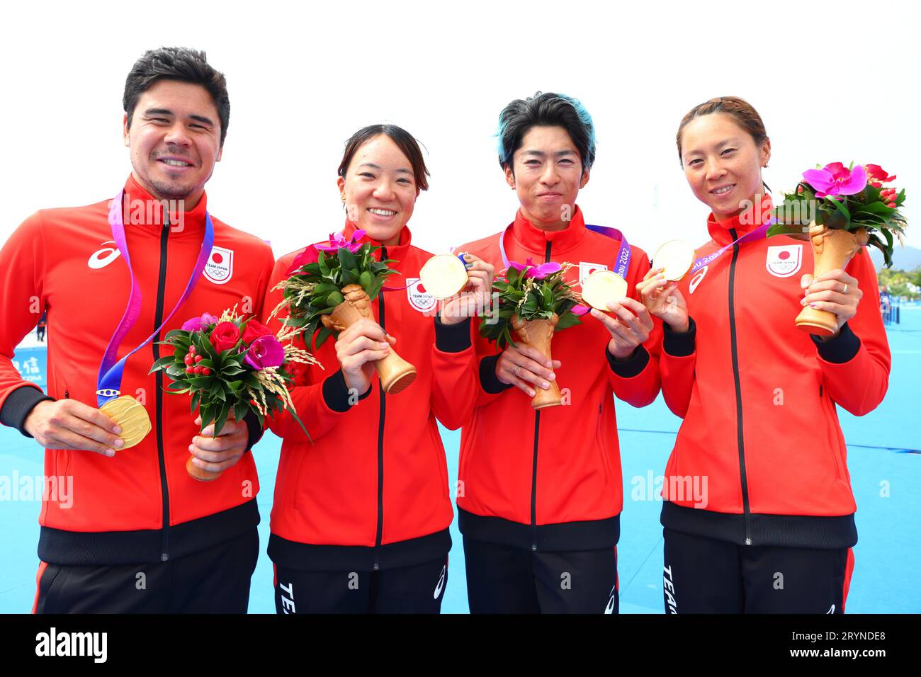 Jieshou, China. 2nd Oct, 2023. (L-R) Kenji Nener, Yuko Takahashi ...