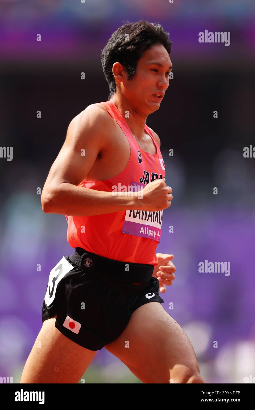 Hangzhou, China. 2nd Oct, 2023. Sho Kawamoto (JPN) Athletics : Men's 800m Heat at Hangzhou ...