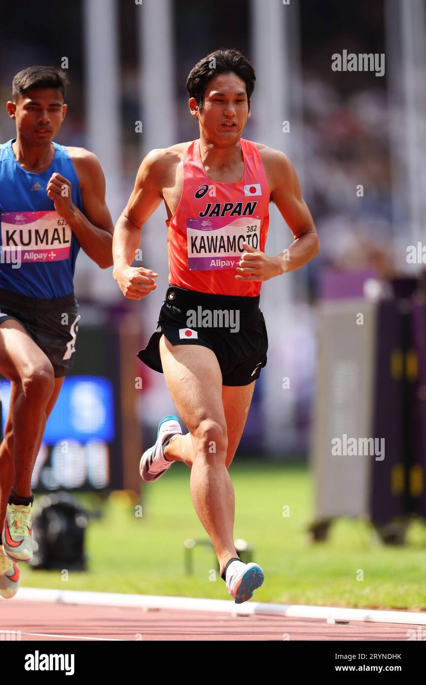 Hangzhou, China. 2nd Oct, 2023. Sho Kawamoto (JPN) Athletics : Men's 800m Heat at Hangzhou ...