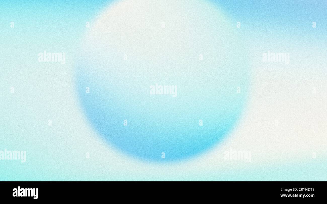 Light blue white color gradient sphere smooth grainy texture abstract ...