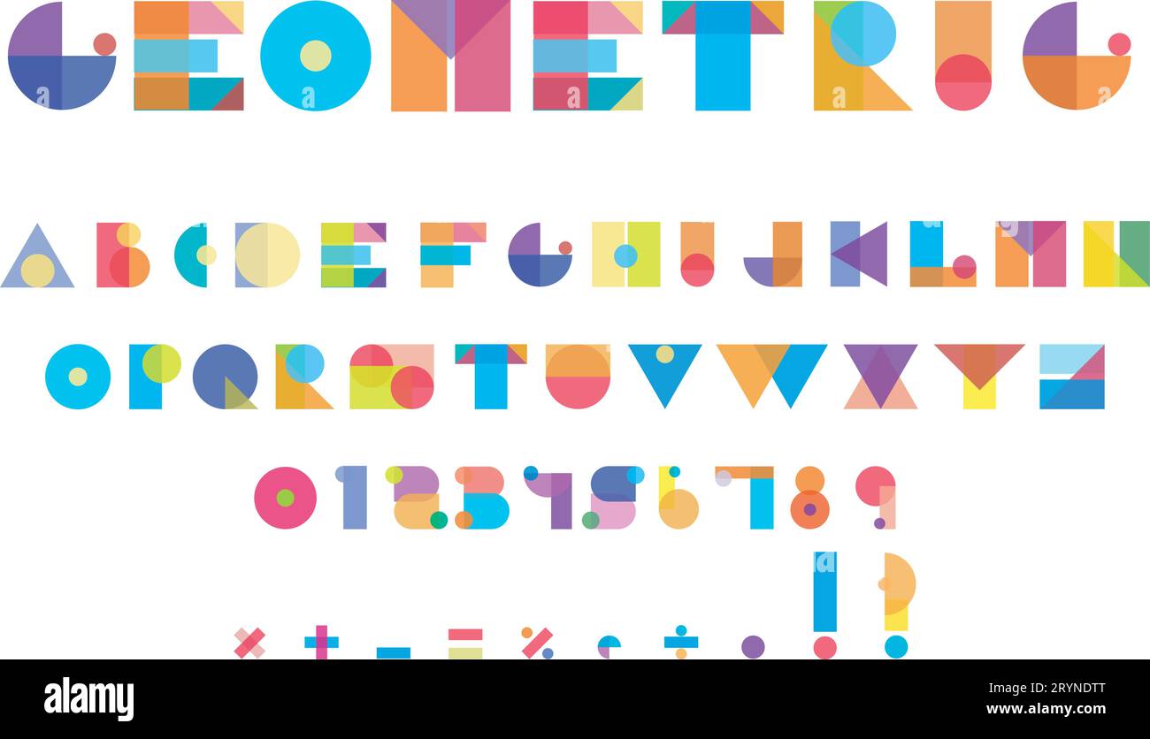 Alphabet letters vector hi-res stock photography and images - Alamy