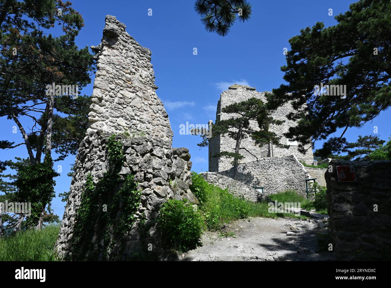 Wall ruin medieval castle hi-res stock photography and images - Alamy
