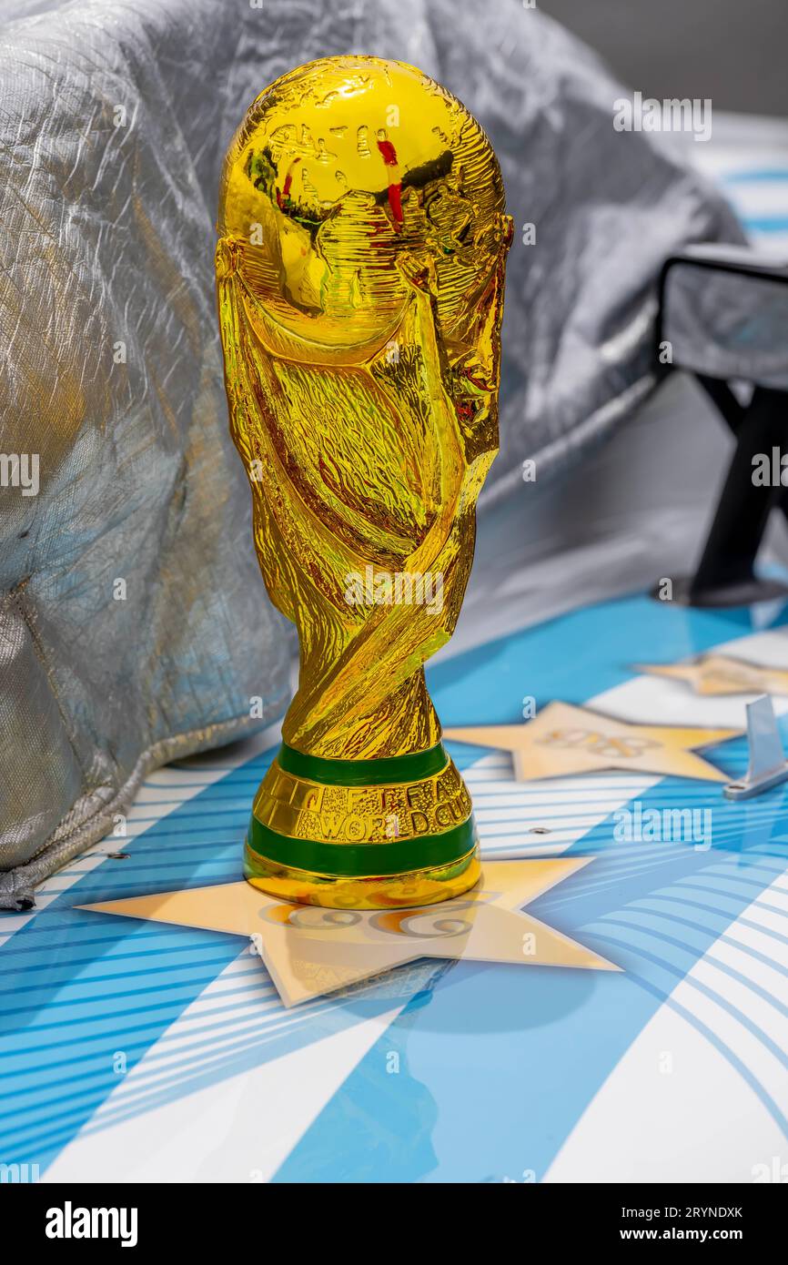 Fifa world cup trophy hi-res stock photography and images - Alamy