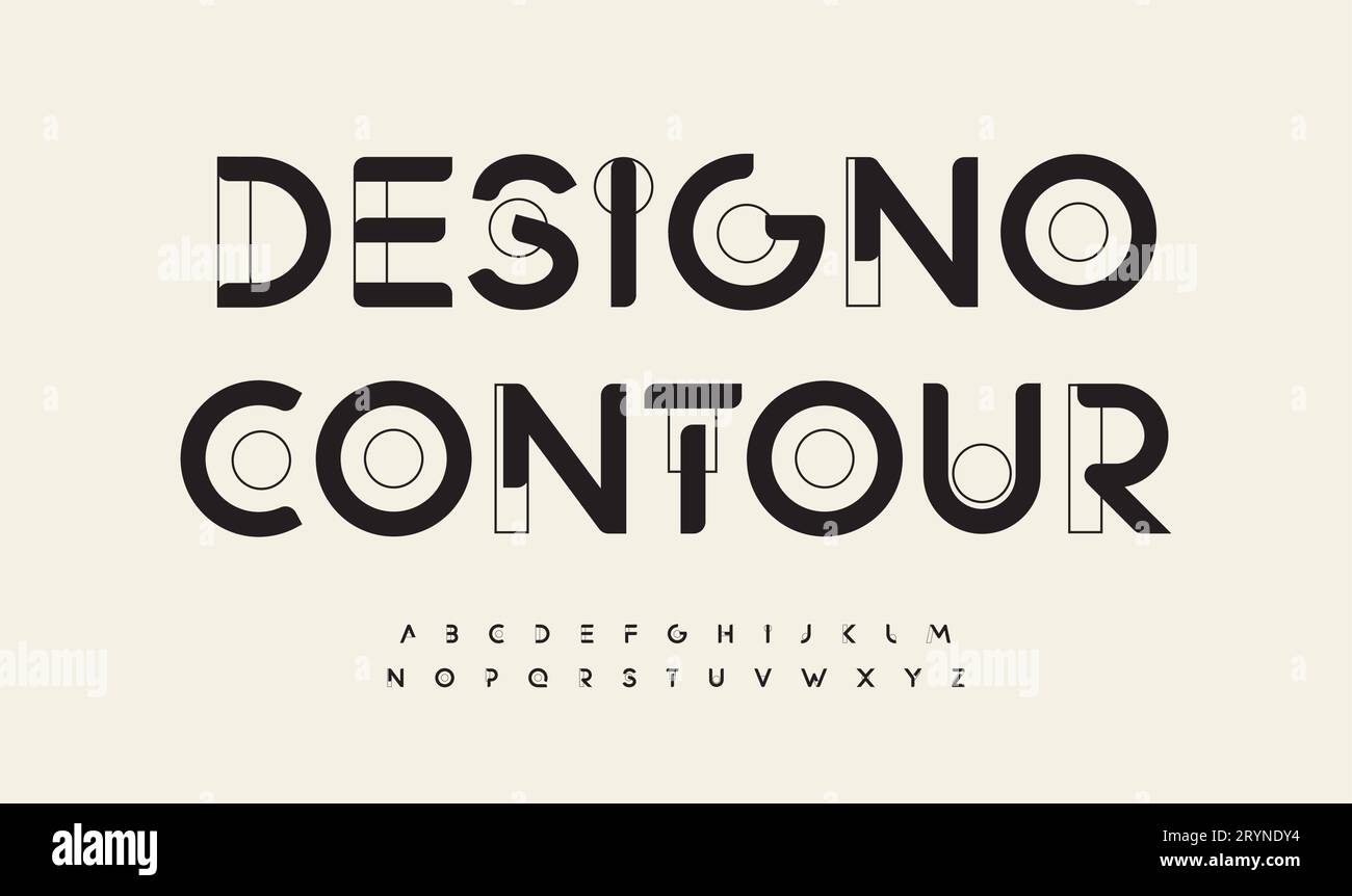 Mon minimalist logo Stock Vector Images - Alamy