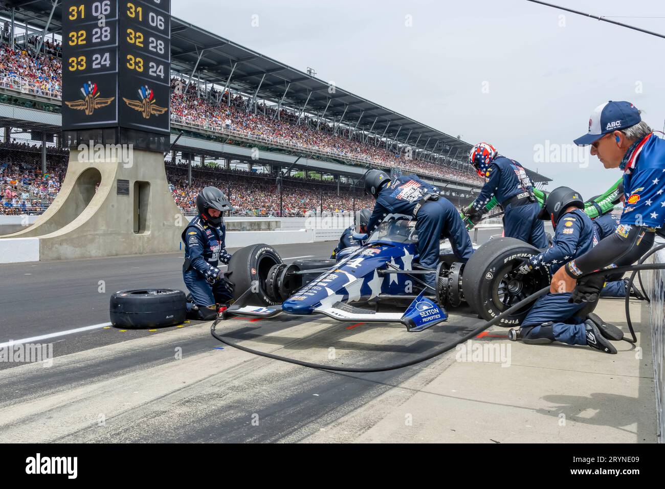 INDYCAR Series: May 28 Indianapolis 500 Pit Stops Stock Photo - Alamy
