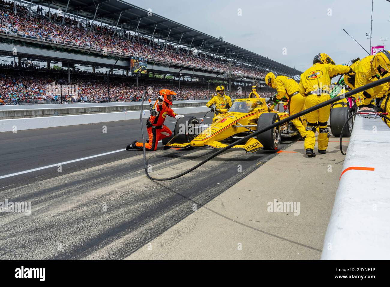 INDYCAR Series: May 28 Indianapolis 500 Pit Stops Stock Photo - Alamy