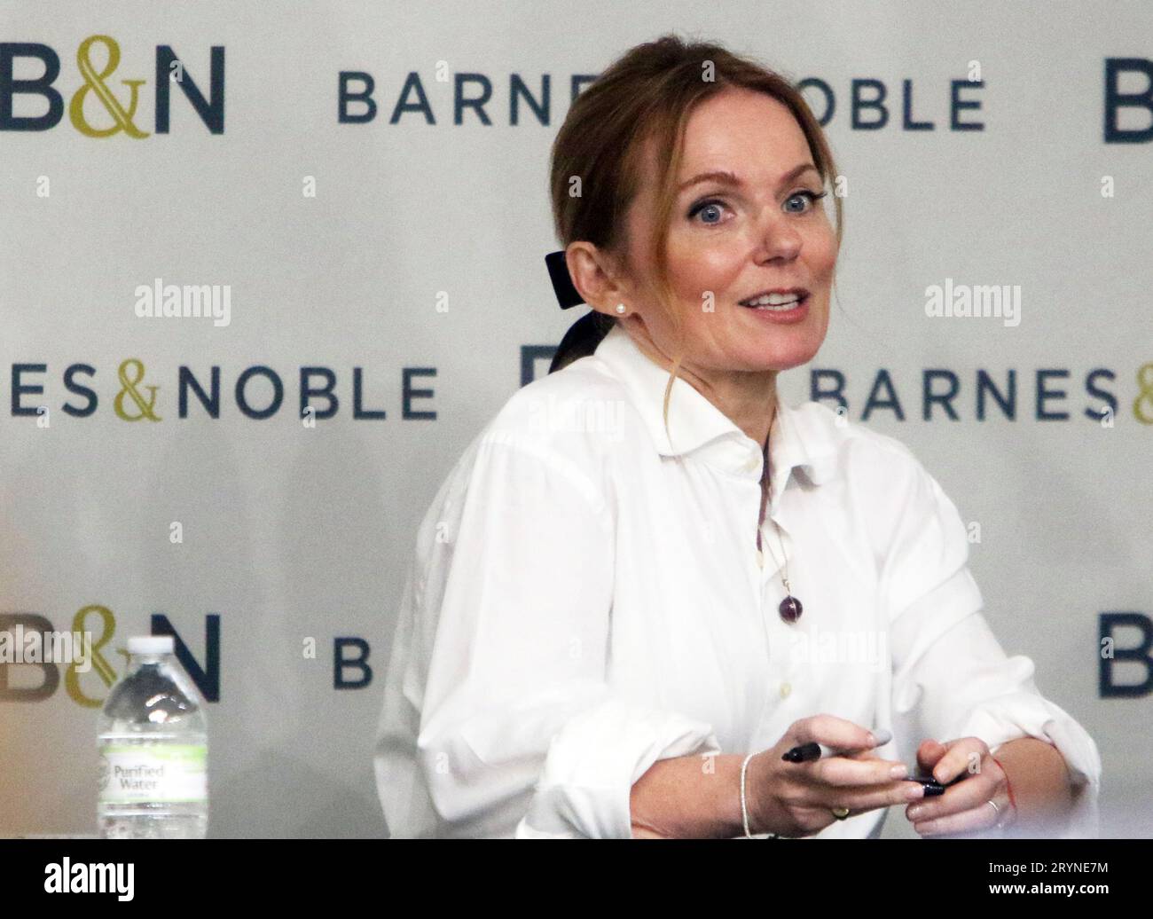 New York, NY, USA. 1st Oct, 2023. Geri Halliwell-Horner signing and ...