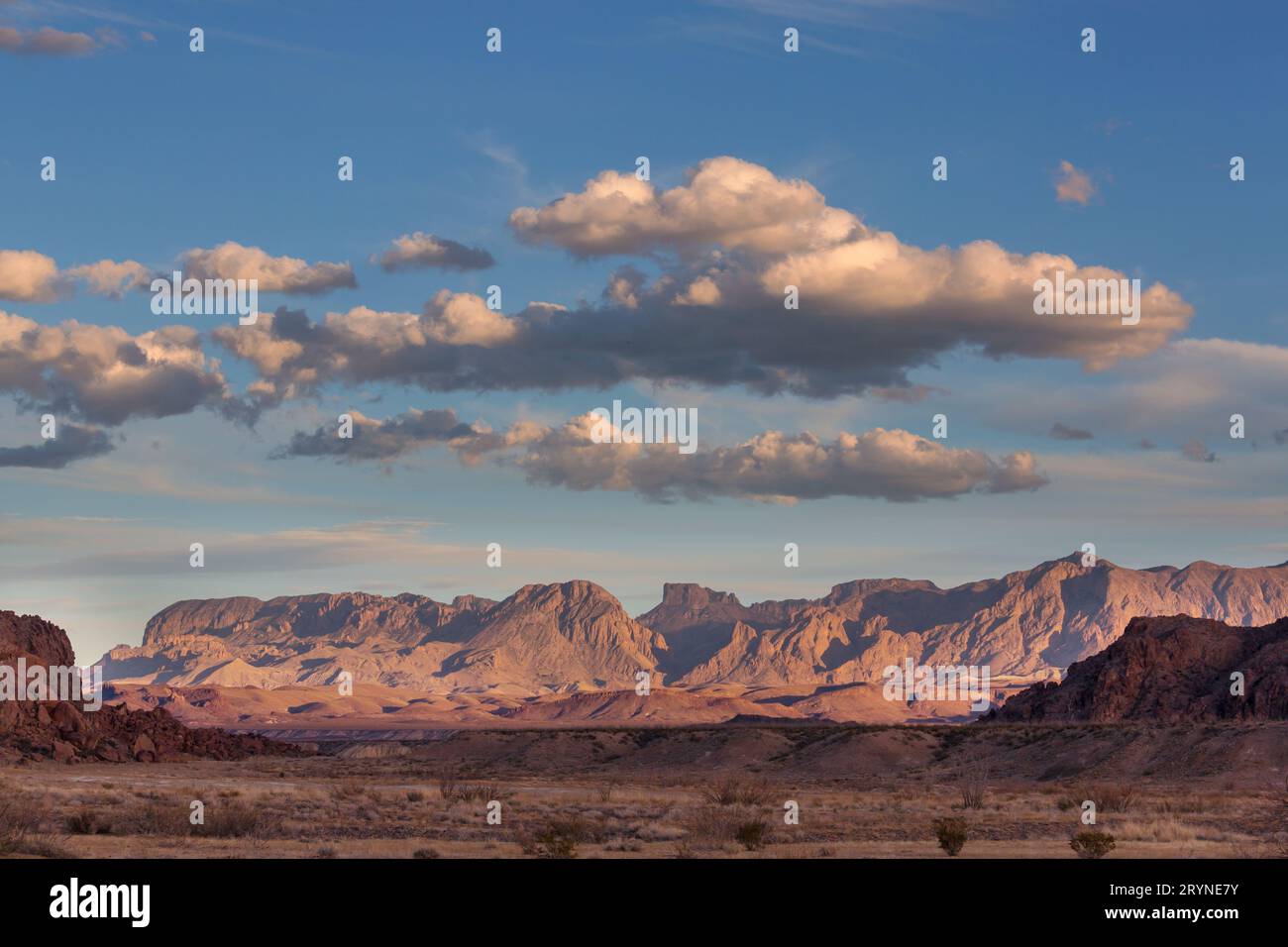 Chisos mountains sunset in big hi-res stock photography and images - Alamy