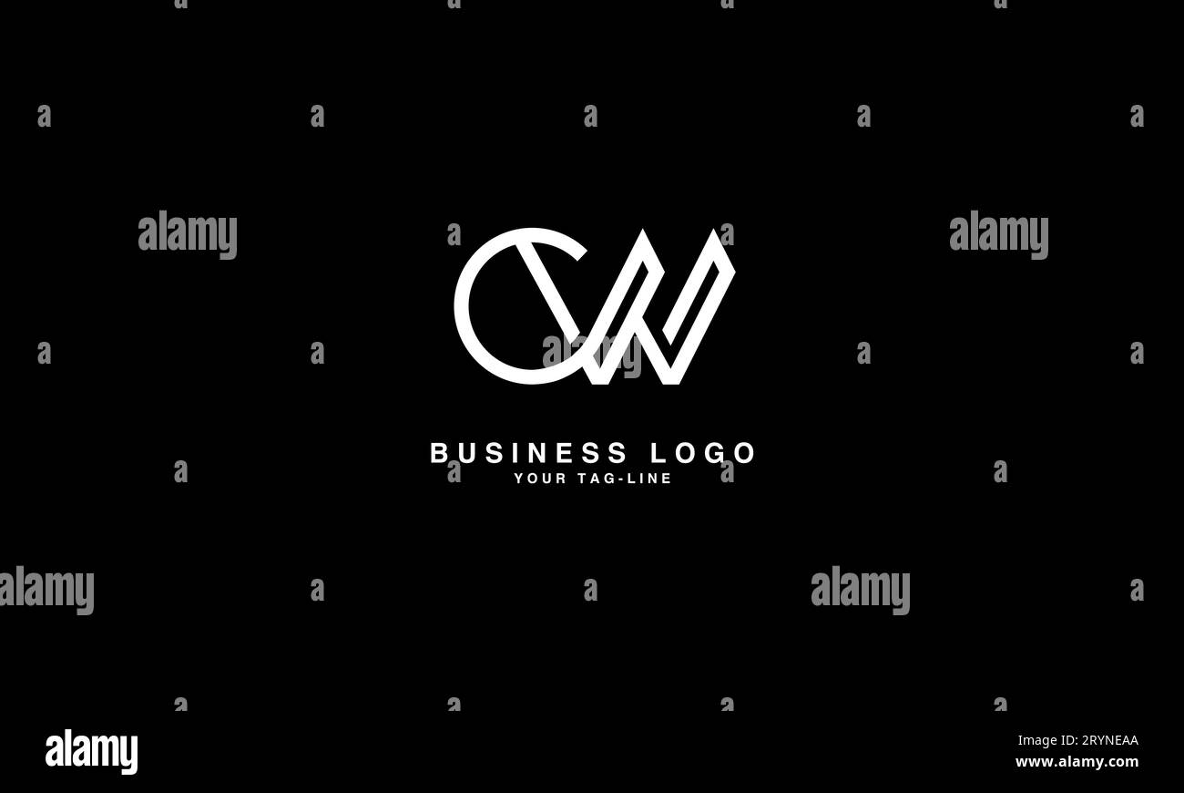 CW, WC, Abstract Letters Logo Monogram Stock Vector Image & Art - Alamy
