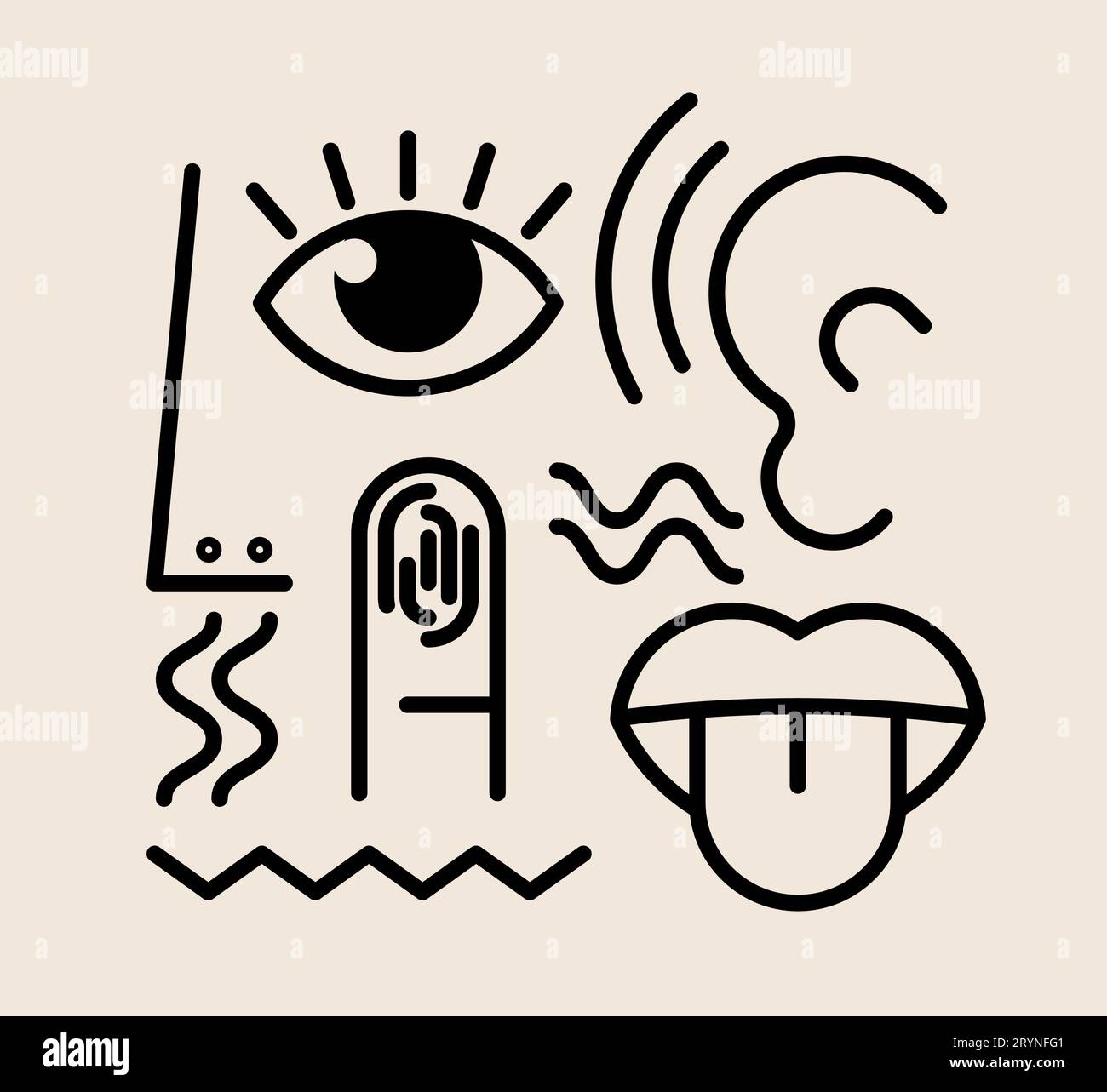 Five taste Stock Vector Images - Alamy