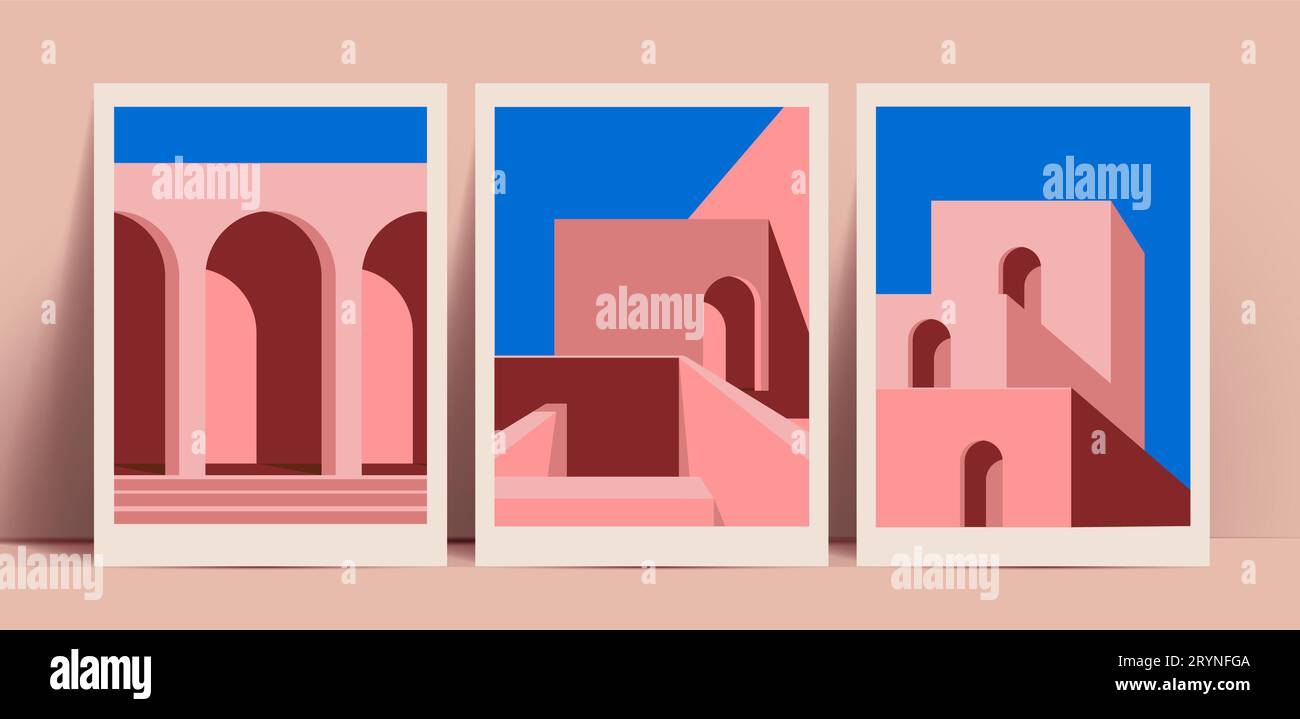 Architectural style of bauhaus Stock Vector Images - Alamy