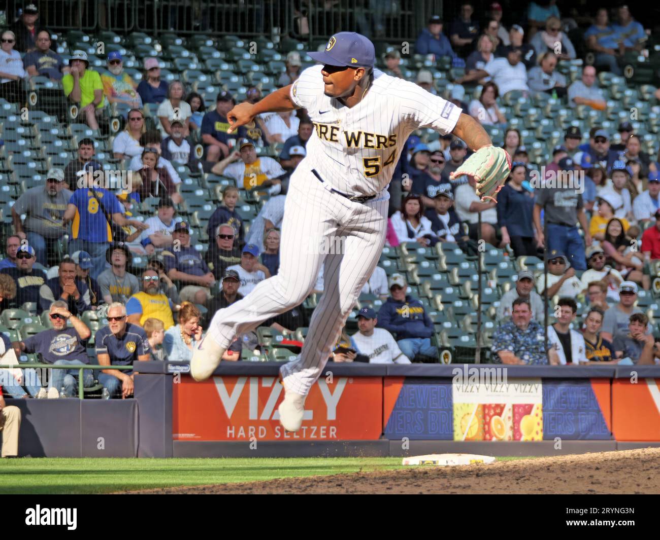 Milwaukee, WI USA; against the Washington Nationals relief pitcher ...