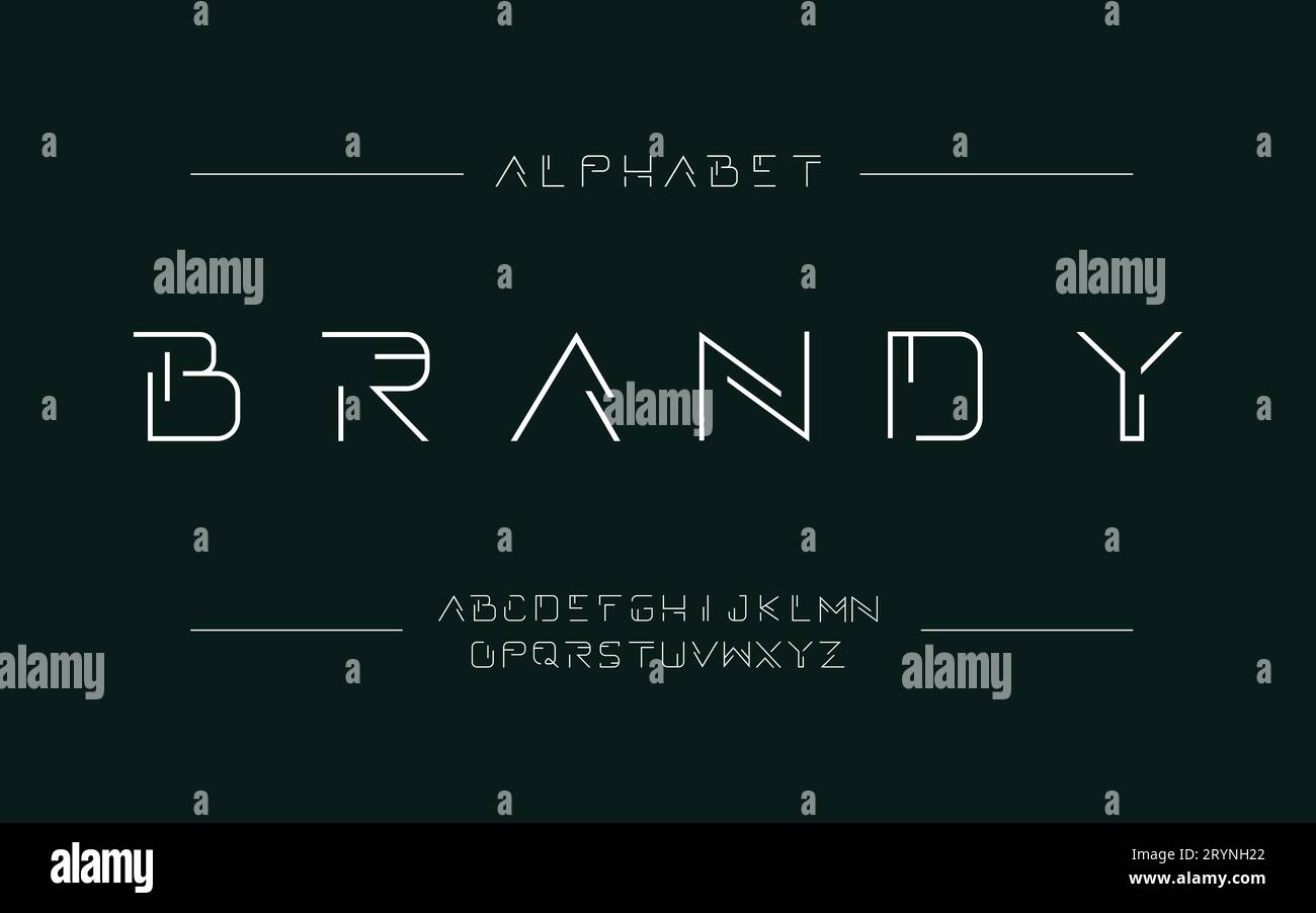 Linear script Stock Vector Images - Alamy