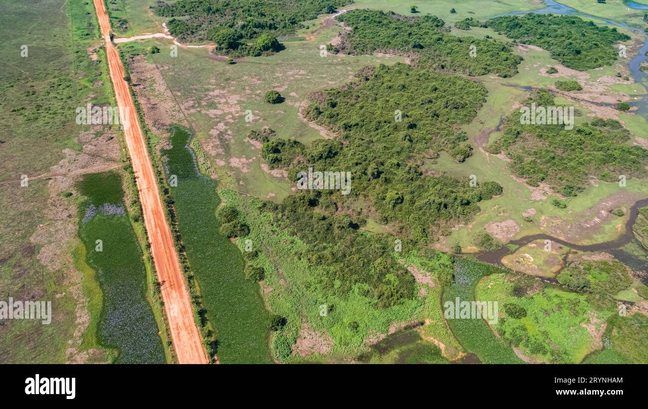 Road crossing lagoons hi-res stock photography and images - Alamy