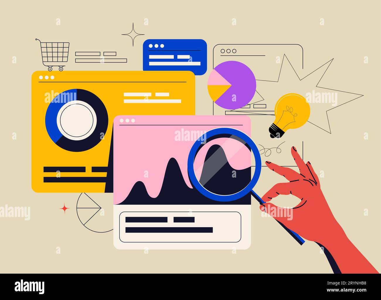 Infographic tabs vector hi-res stock photography and images - Alamy