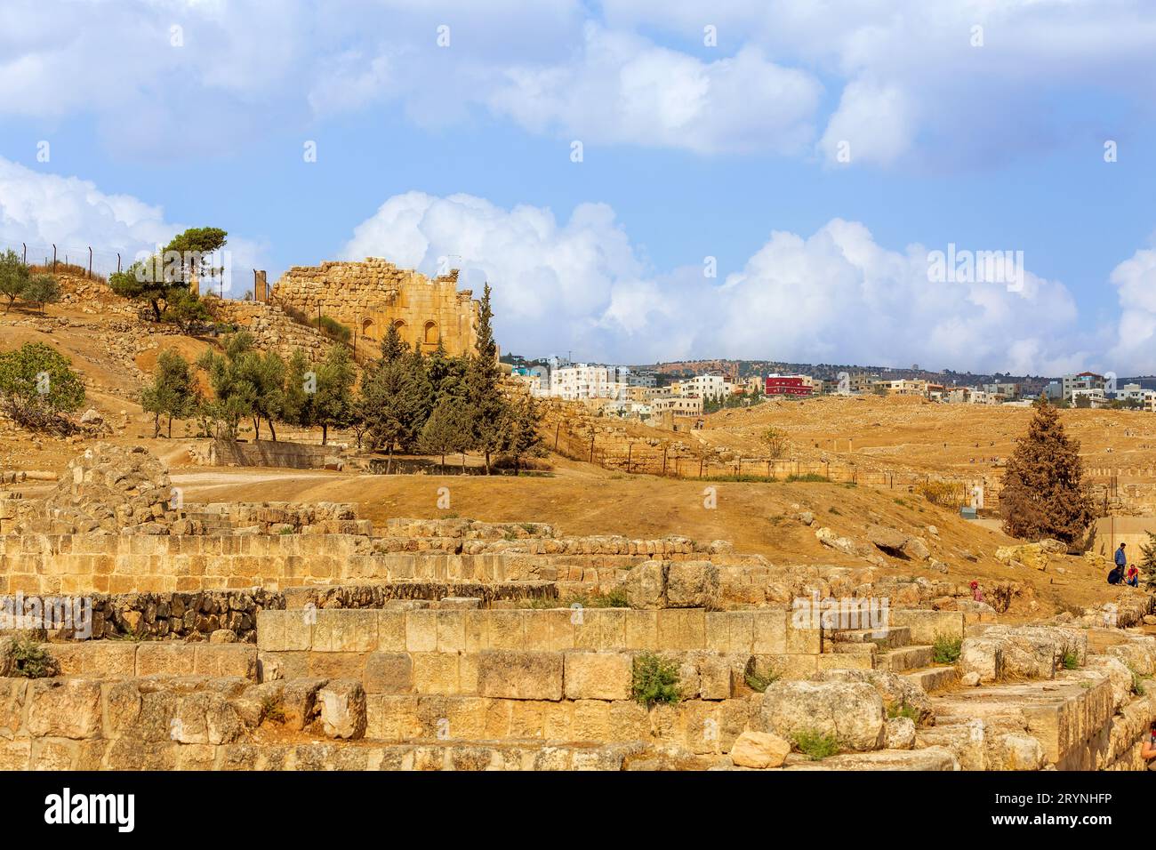 Ancient roman ruins of Jerash Gerasa, Jordan Stock Photo - Alamy