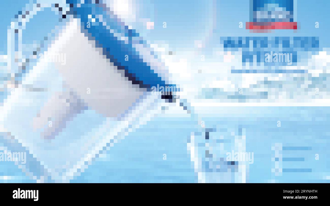 3d water filter pitcher ad template. Water pouring from jug mock-up ...