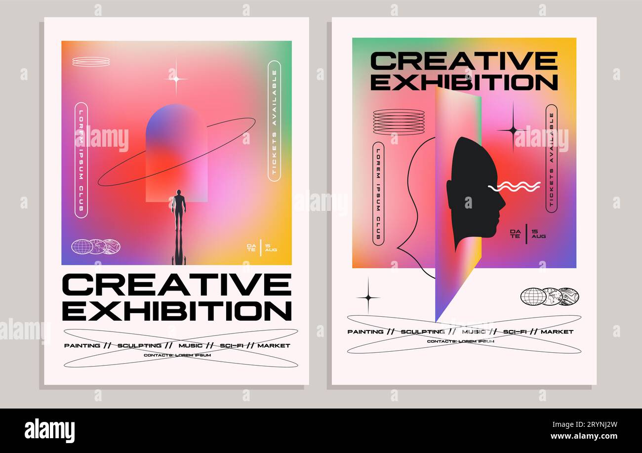 Exhibition gallery flyer Stock Vector Images - Alamy