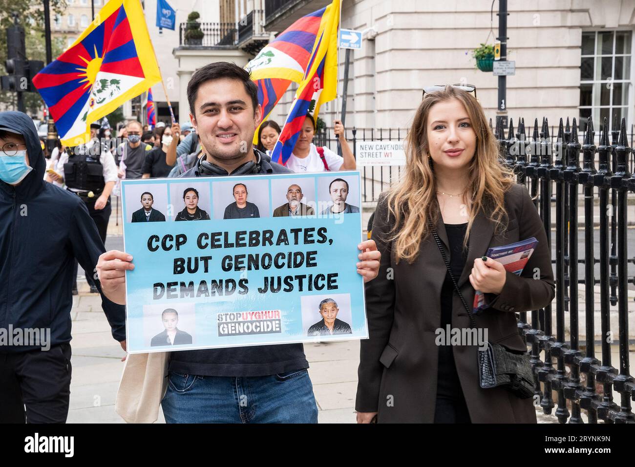 London, UK. 1st October 2023. On this 74th anniversary of the Chinese ...