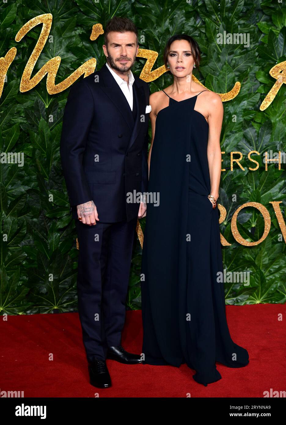 File photo dated 10/12/2018 of David and Victoria Beckham attending the ...
