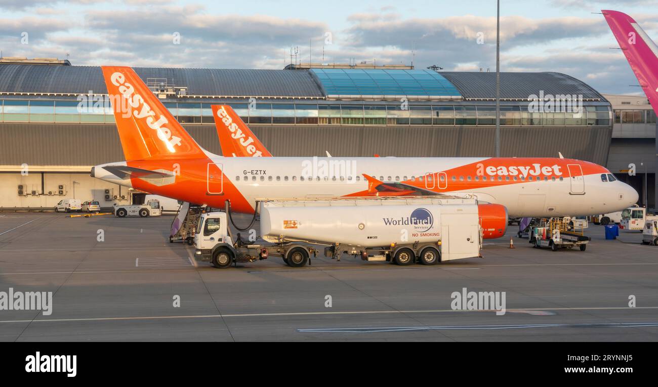 London, UK - May, 11, 2023 : EasyJet low cost airline aircraft with ...