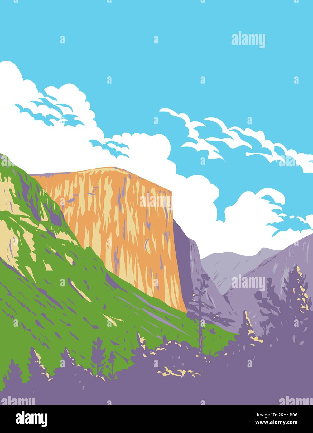 El Capitan From Wawona Tunnel on State Highway 41 in Yosemite National ...