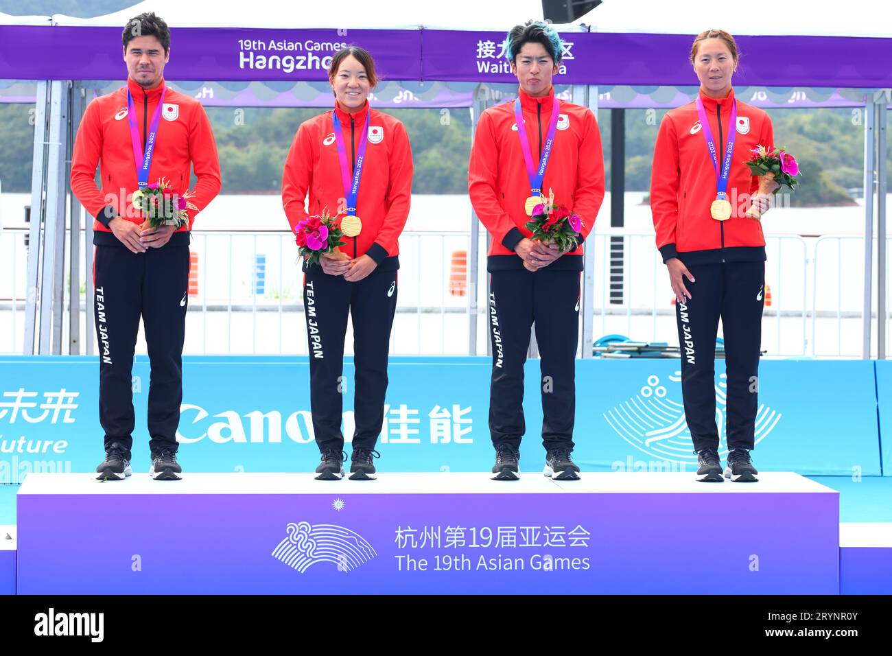 Jieshou, China. 2nd Oct, 2023. (L-R) Kenji Nener, Yuko Takahashi ...