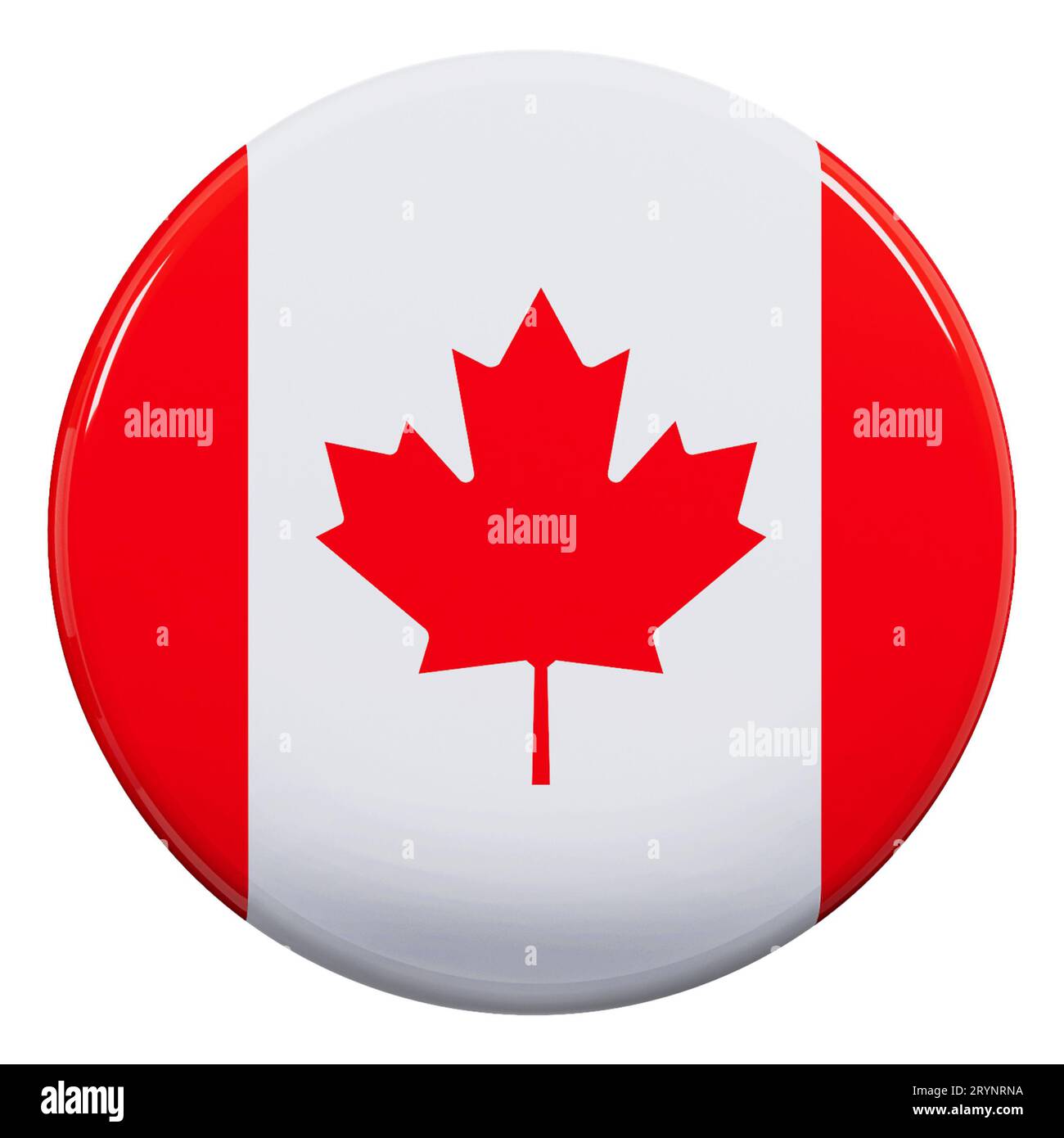 Badge canadian flag hi-res stock photography and images - Alamy