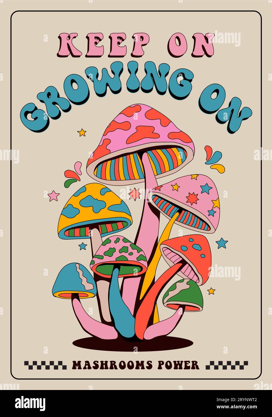 Boho 1970s Stock Vector Images - Alamy