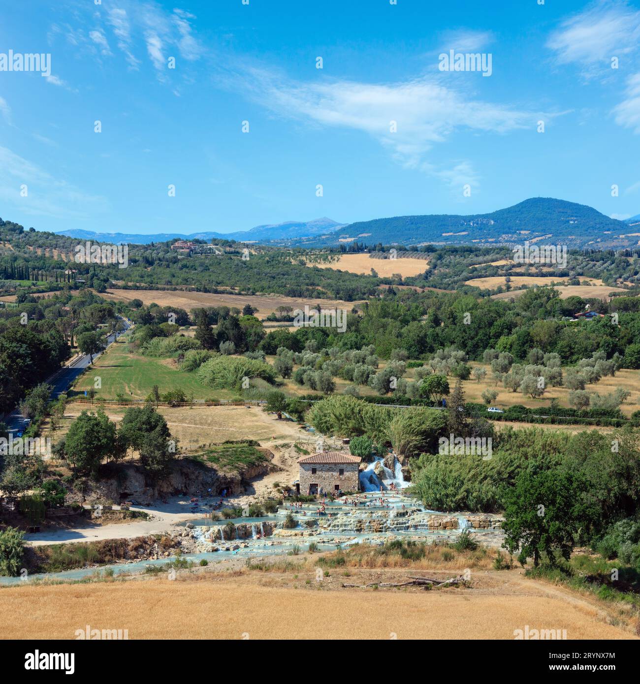 Natural spa Saturnia thermal baths, Italy Stock Photo - Alamy