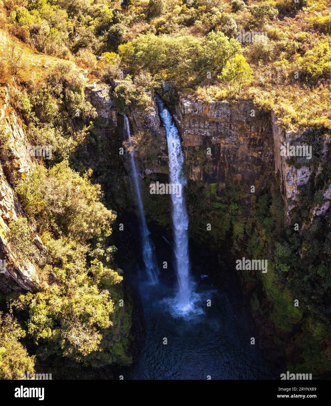 Aerial views of Mac Mac Falls, in Graskop, South Africa Stock Photo - Alamy