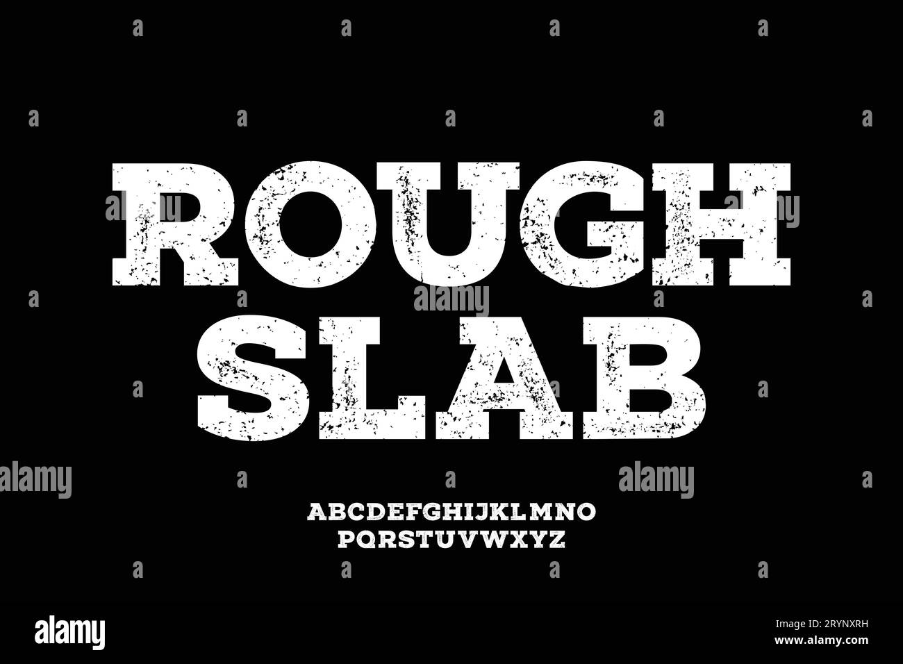Rough texture font Stock Vector Images - Alamy