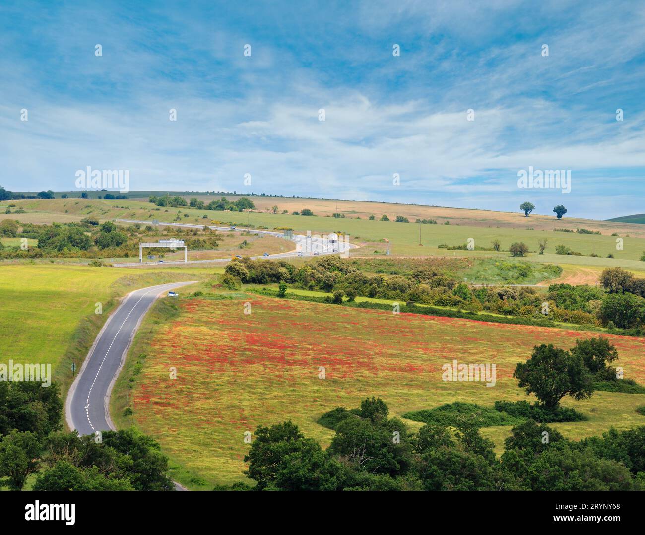 Summer valley River Tarn, France Stock Photo - Alamy