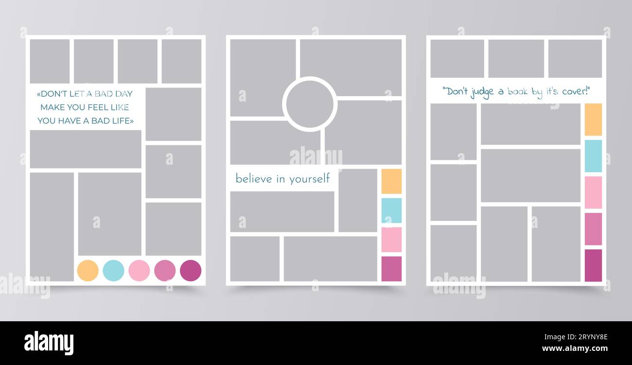 Moodboard template Stock Vector Images - Alamy