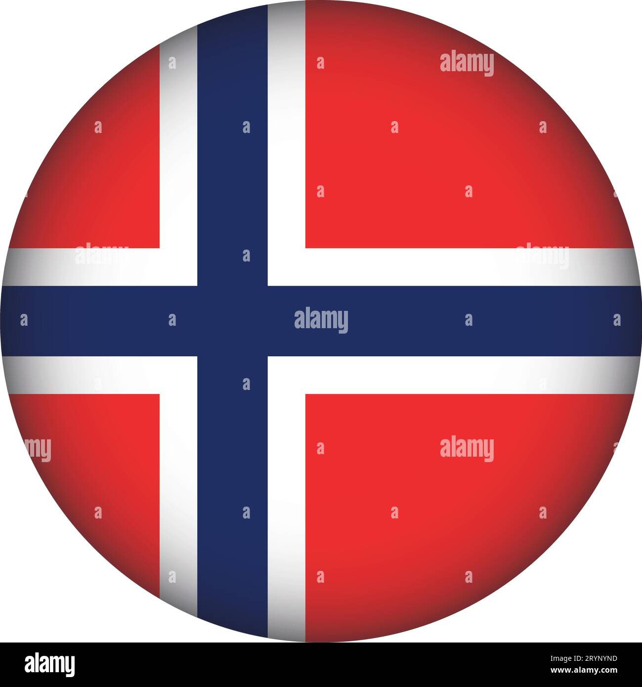 Norway Flag Round Shape Stock Vector Image & Art - Alamy