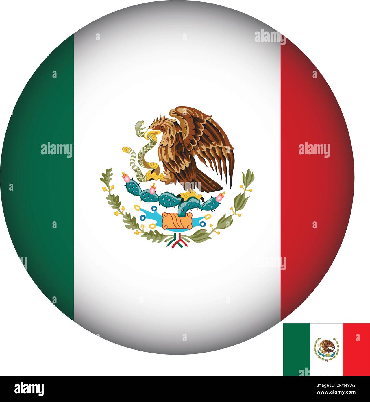 Mexican official flag Stock Vector Images - Alamy