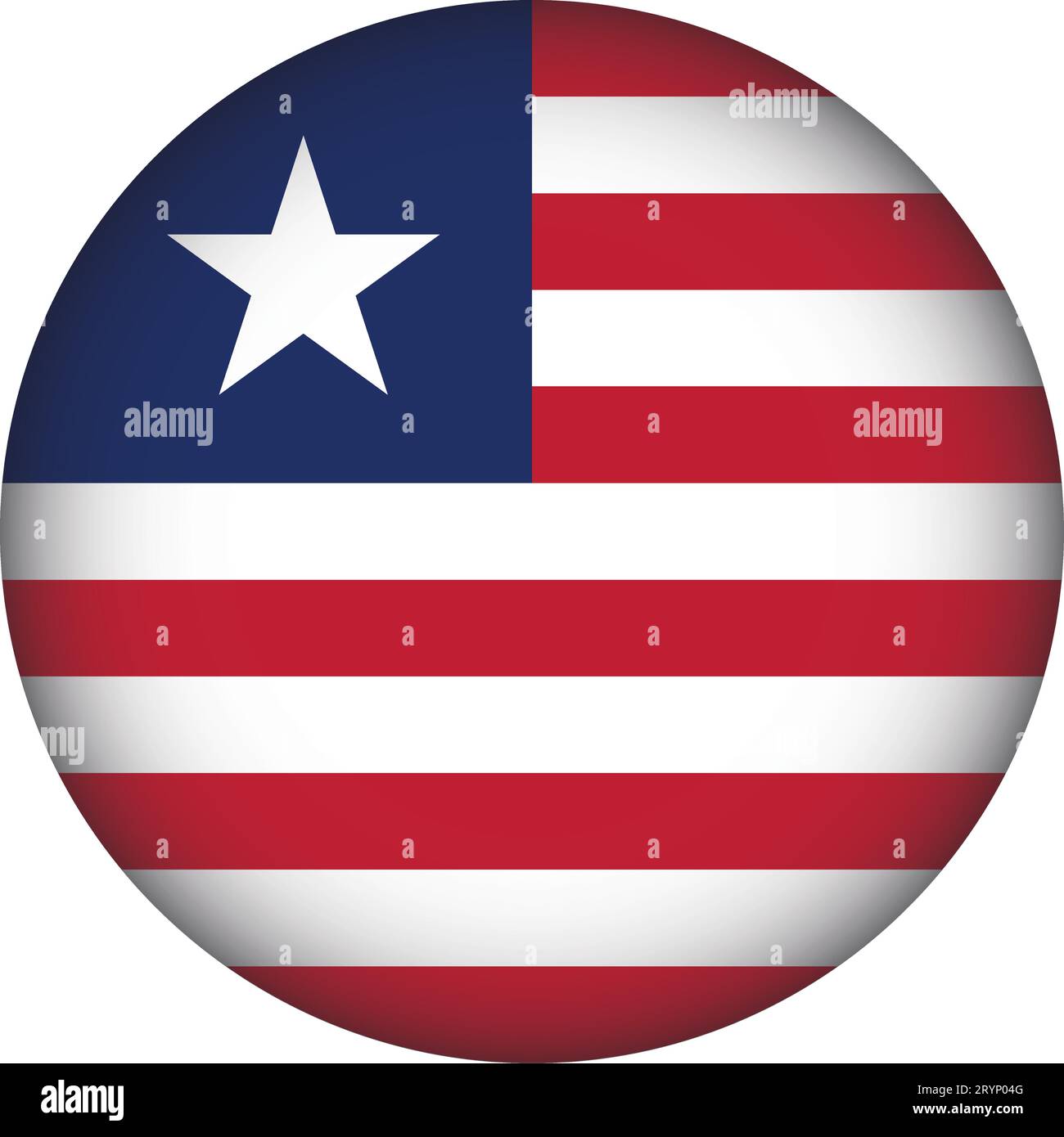 Liberia Flag Round Shape Stock Vector Image & Art - Alamy