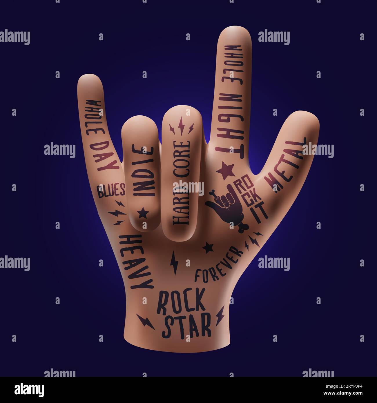 Devil horns rock hi-res stock photography and images - Alamy
