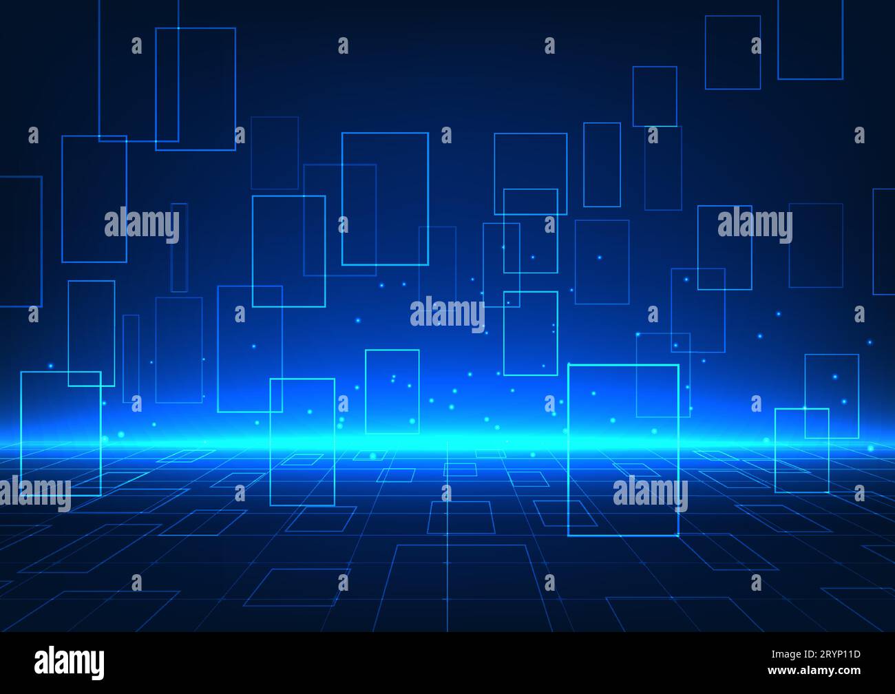 Virtual cityscape background Stock Vector Images - Alamy