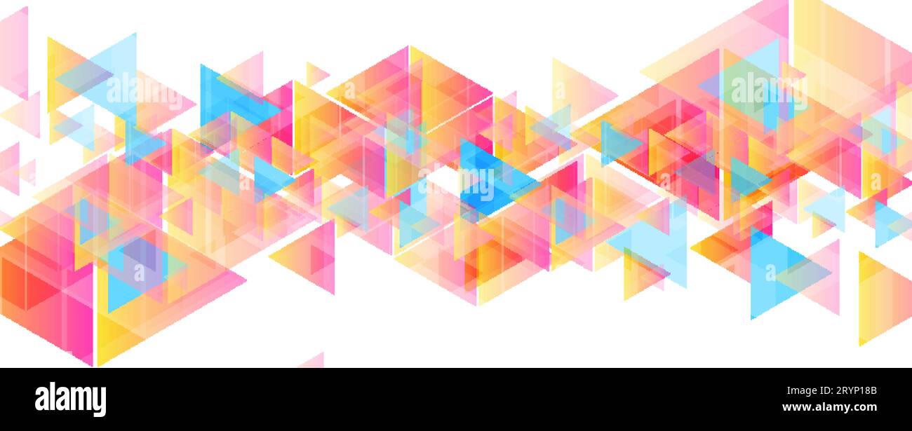 Colorful pastel triangles abstract tech low poly background. Geometry ...